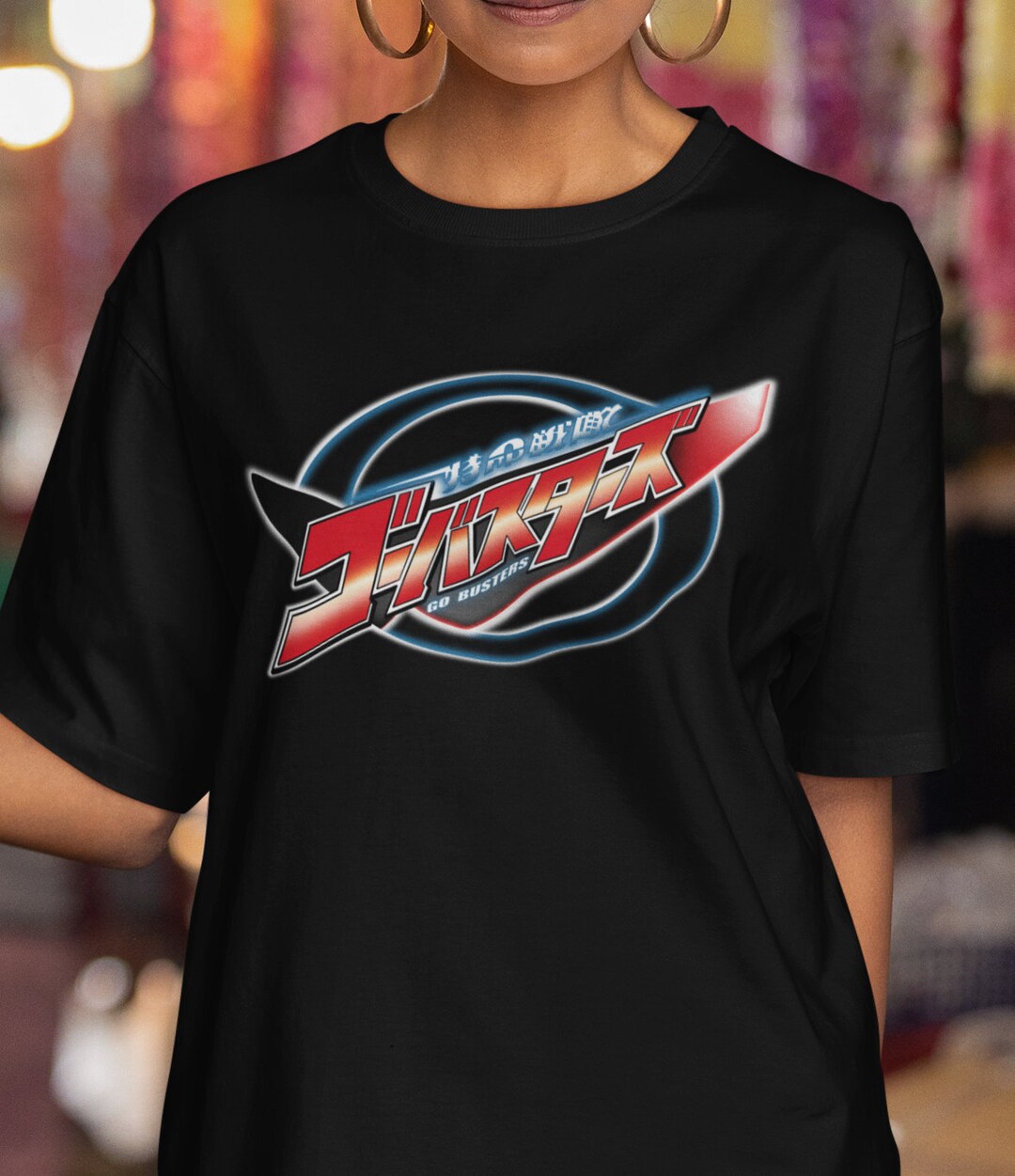 Go Busters Super Sentai T Shirt Custom Graphic Art Shirts Rangers Retro ...