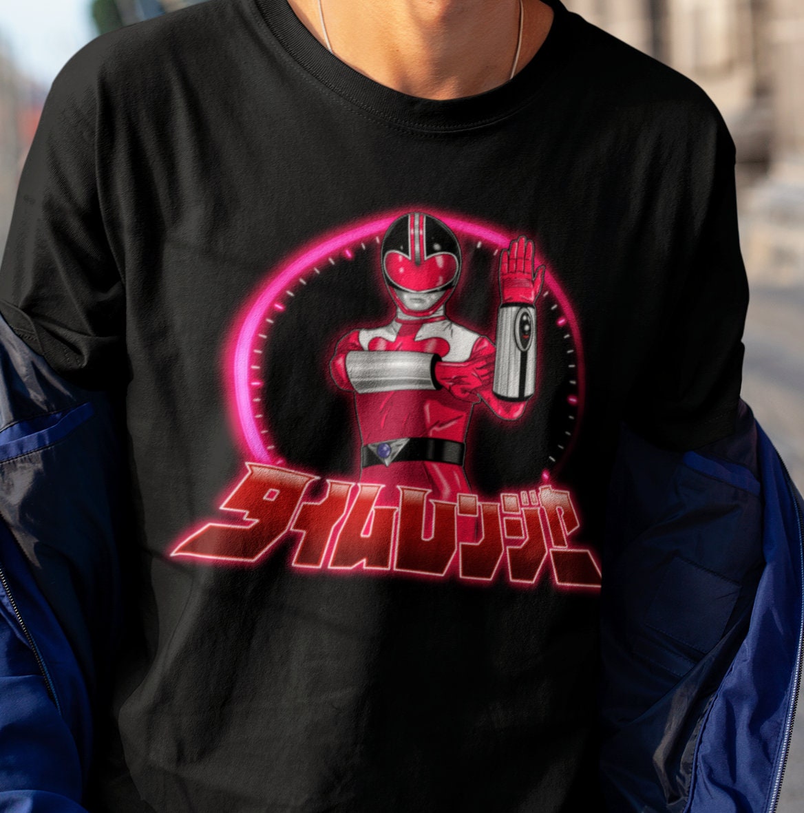 Timeranger Pink Super Sentai T Shirt Timeforce Ranger Custom Graphic ...