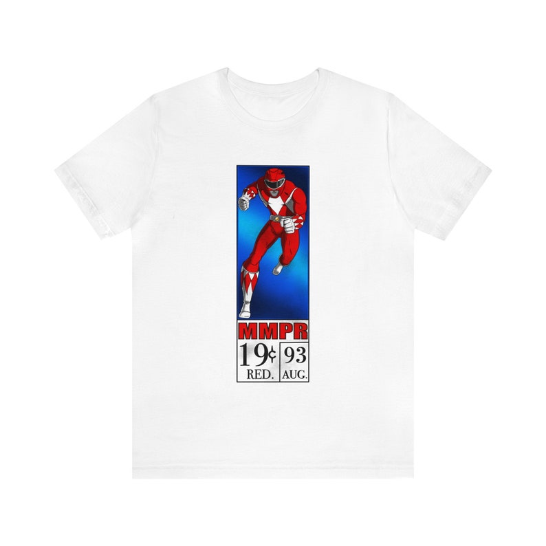 Red Ranger Corner Box Super Sentai T Shirt MMPR Comics Custom Graphic ...