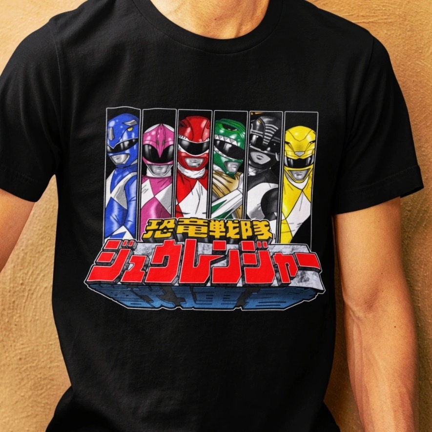 Zyuranger Super Sentai Power Rangers T Shirt Custom Graphic Art Shirts ...