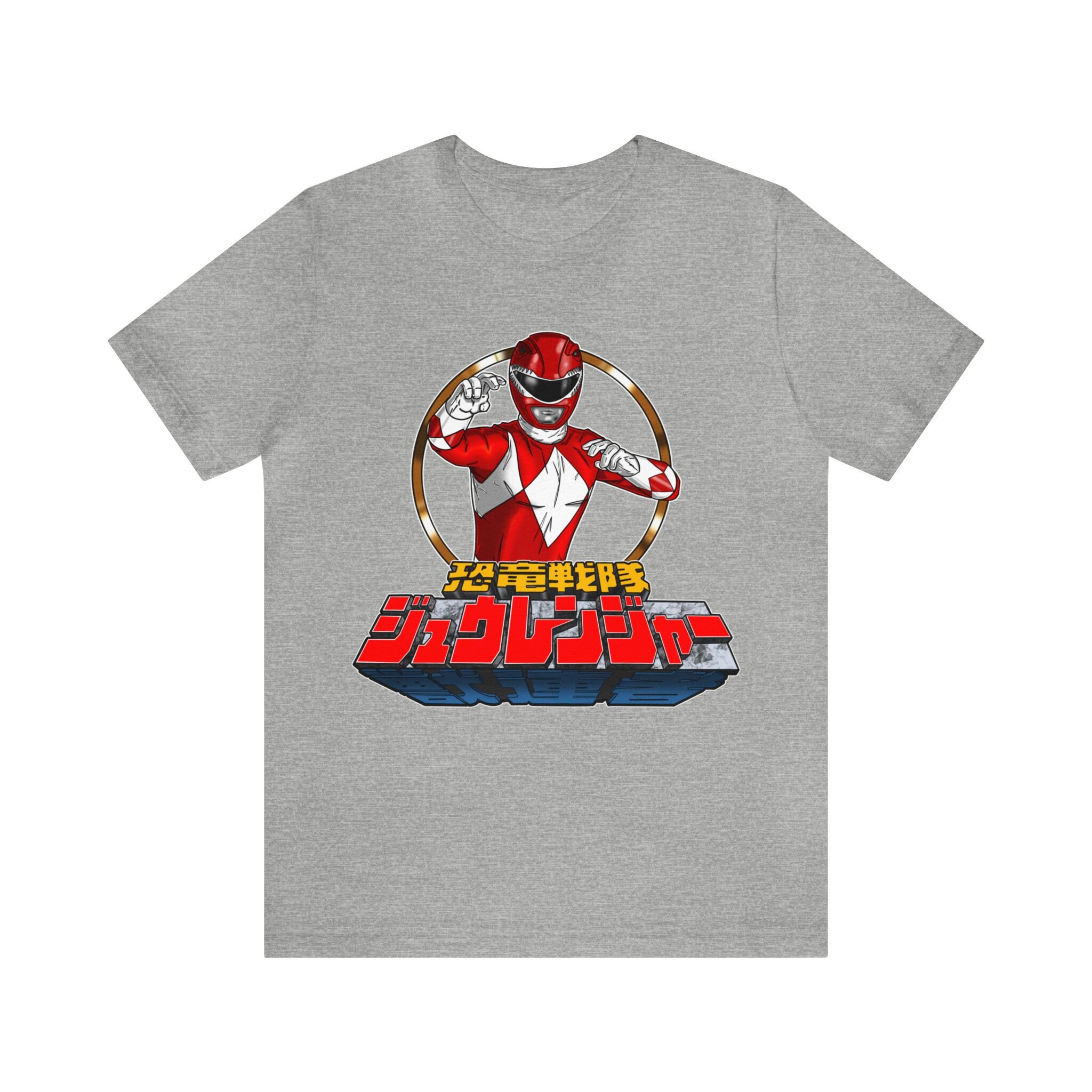 Zyuranger Tyranno Ranger Super Sentai T Shirt Red MMPR Custom Graphic ...