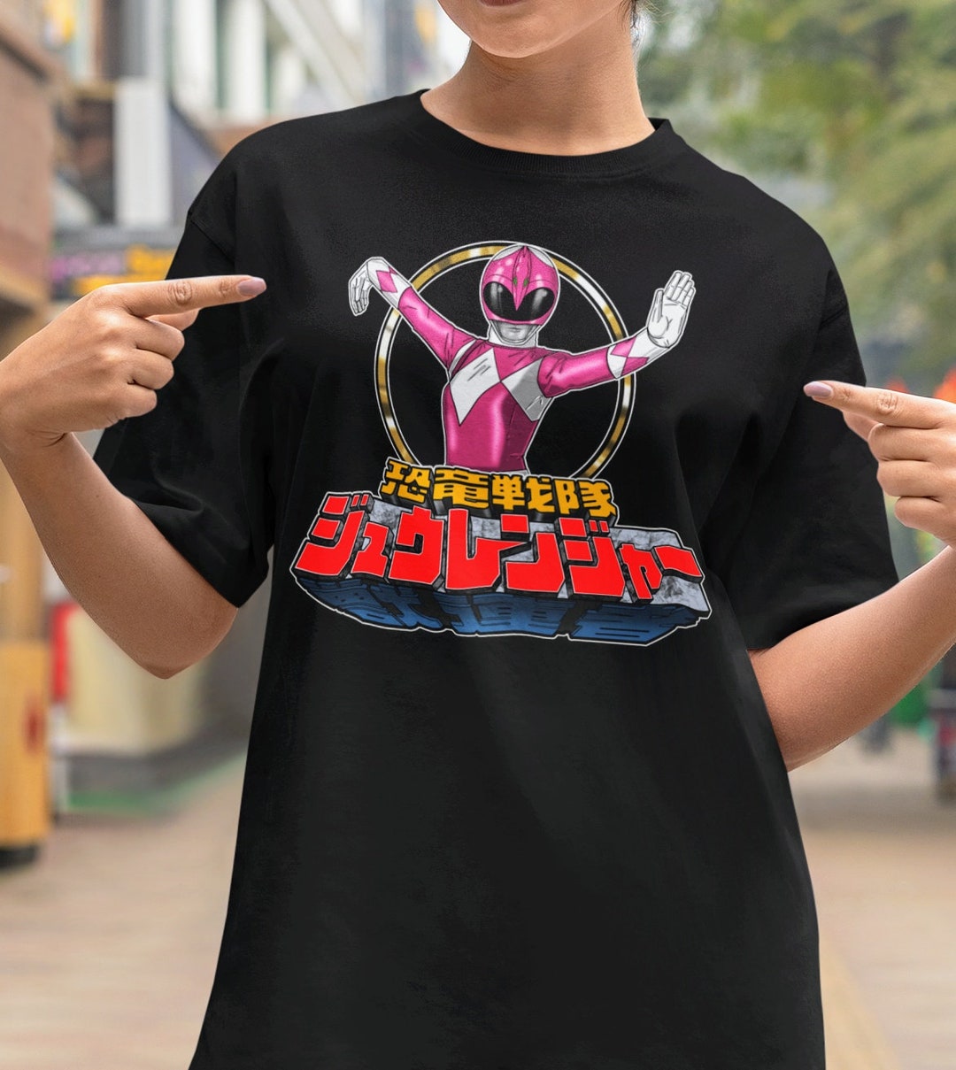 Pink Zyuranger Super Sentai T Shirt MMPR Custom Graphic Art Shirts ...
