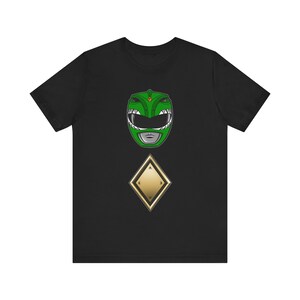 Green Ranger Helmet Super Sentai T Shirt Custom Graphic Art Shirts ...