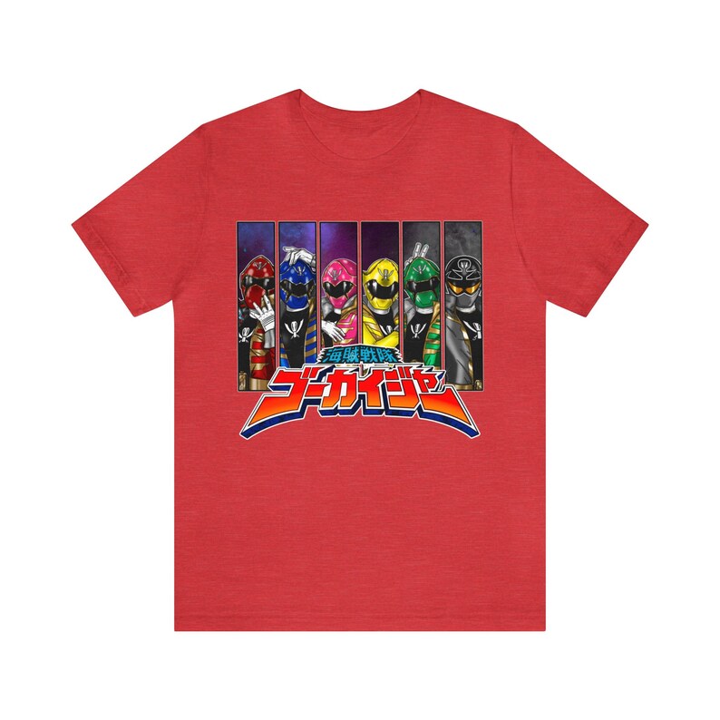 Gokaiger Super Sentai T Shirt Custom Graphic Art Shirts Rangers Retro ...