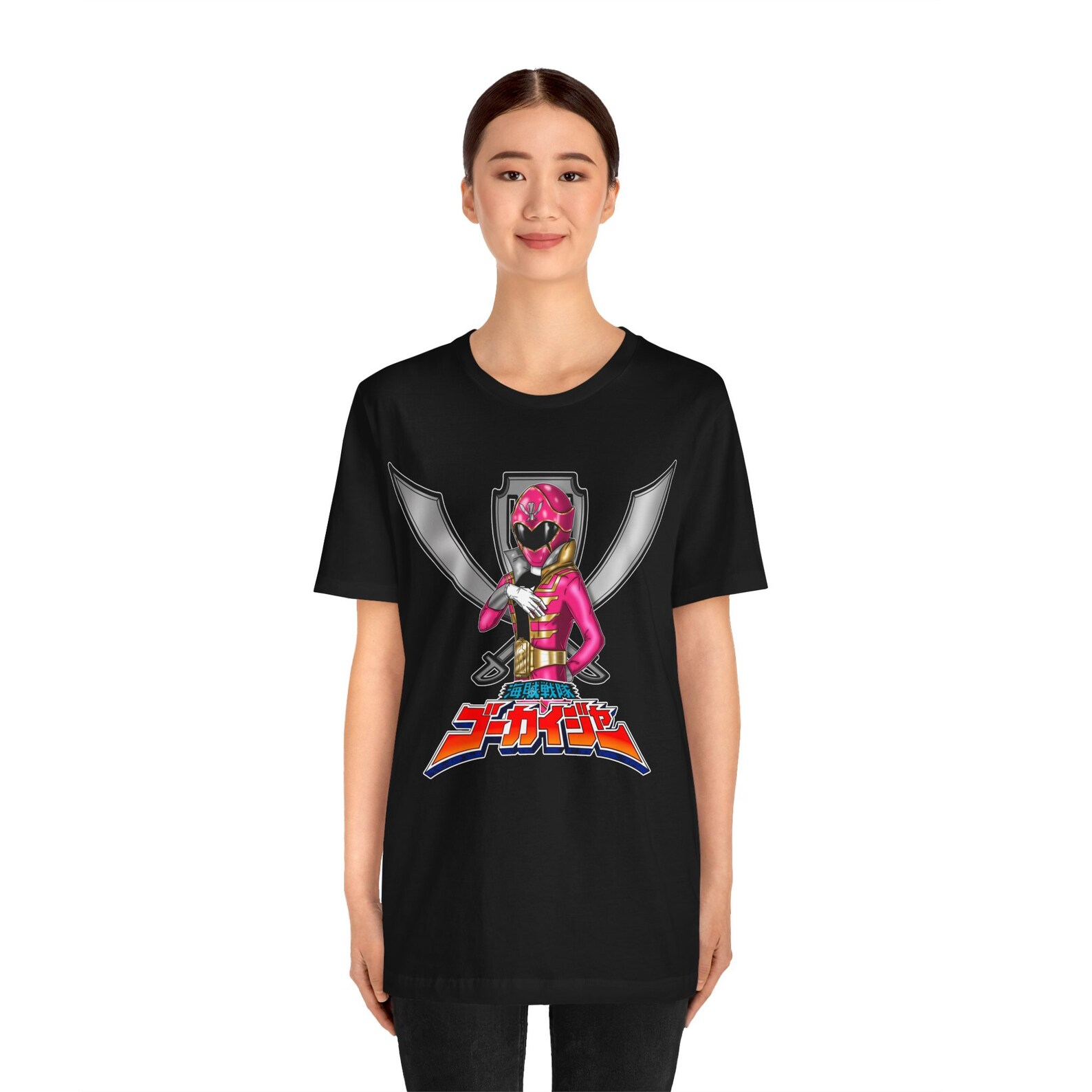 Gokai Pink Super Sentai T Shirt Gokaiger Custom Graphic Art Shirts ...