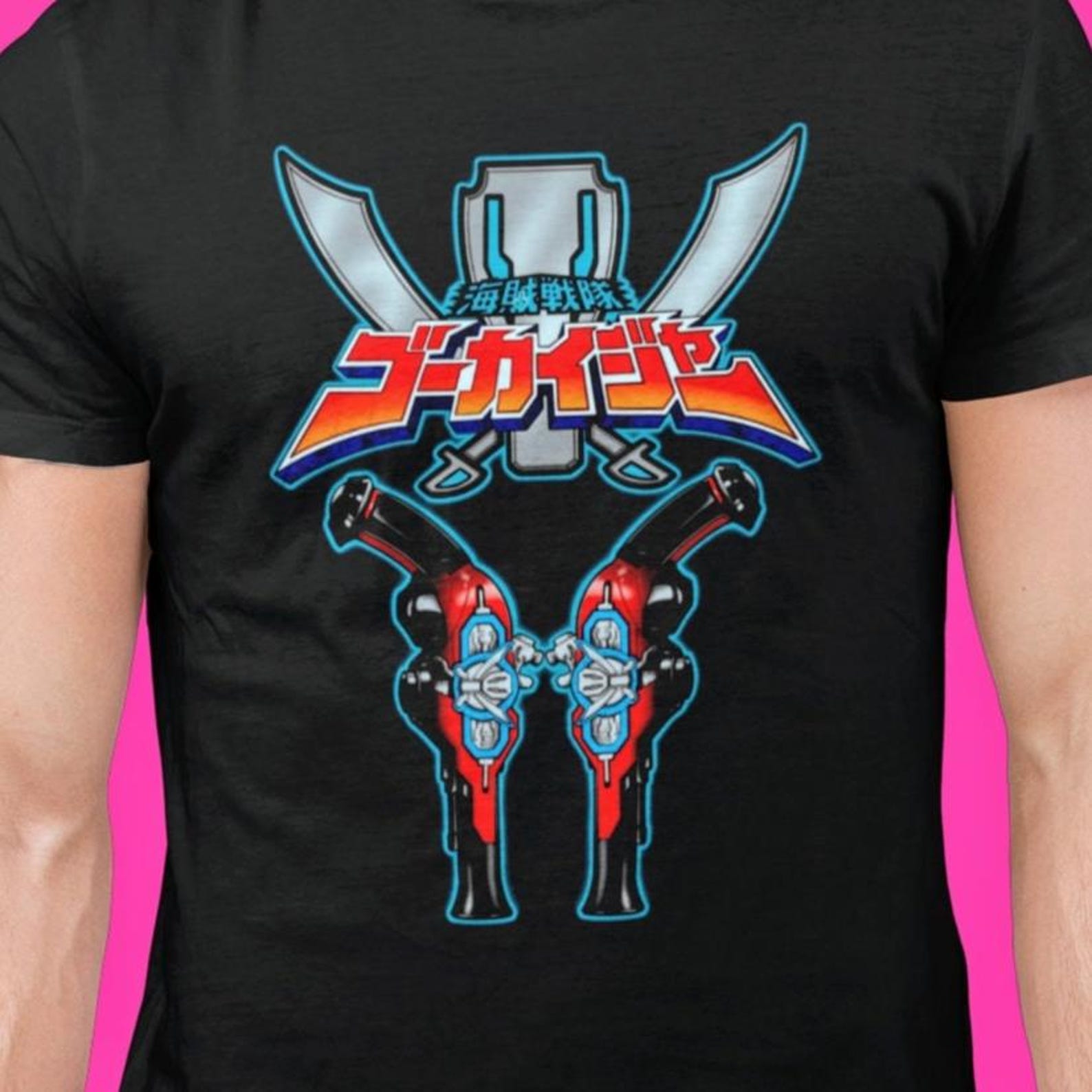 Gokaiger Gokai Blasters Super Sentai T Shirt Custom Graphic Art Shirts ...