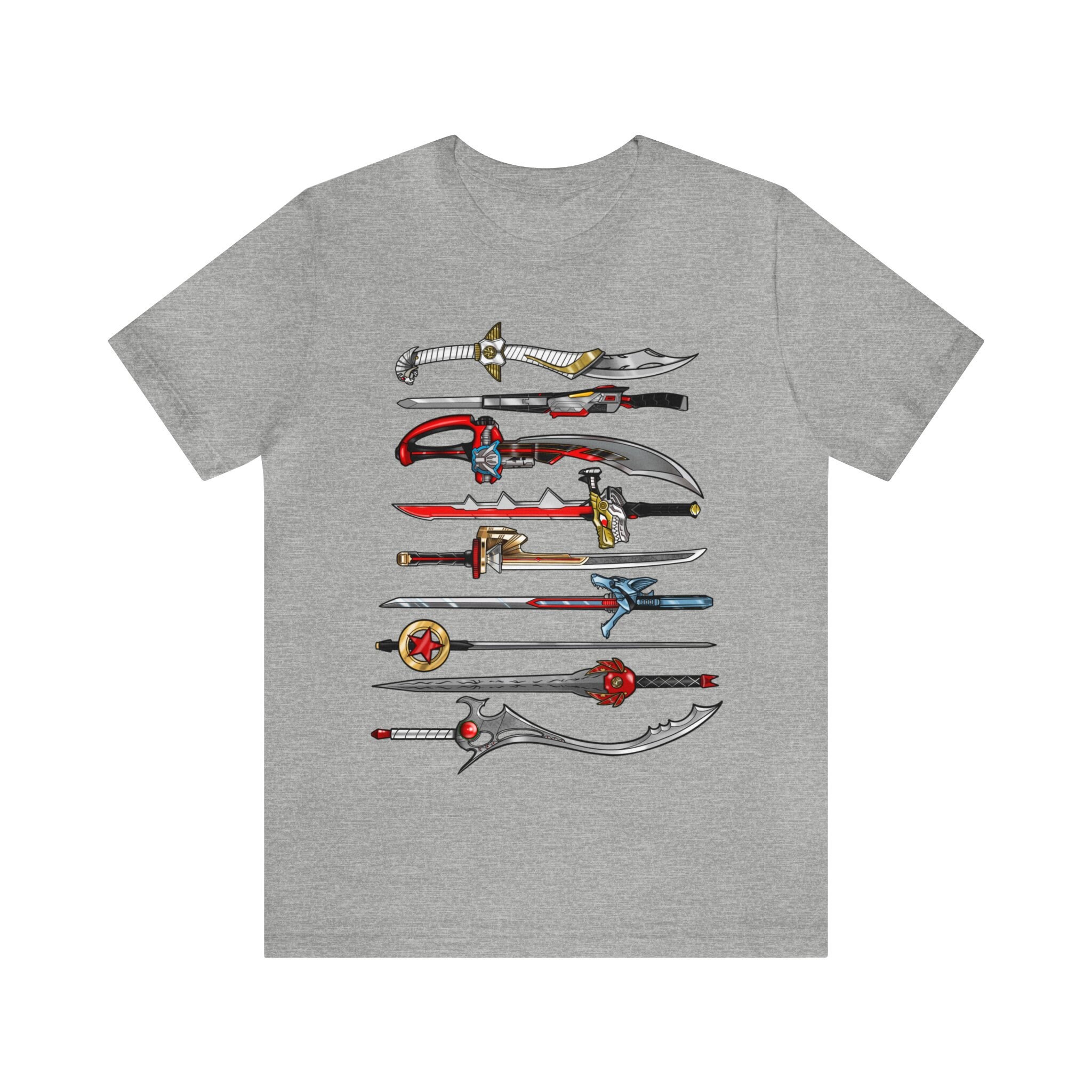 Super Sentai Swords T Shirt Ranger Cosplay Custom Graphic Art Shirts ...