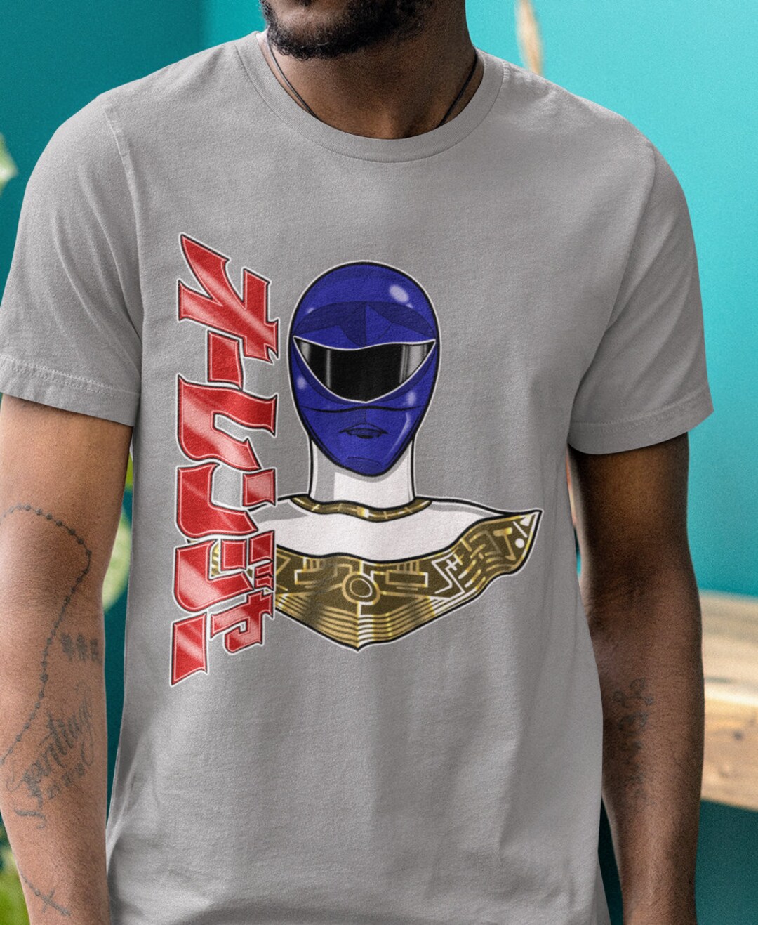 Ohranger Blue Super Sentai T Shirt Zeo Ranger Custom Graphic Art Shirts ...
