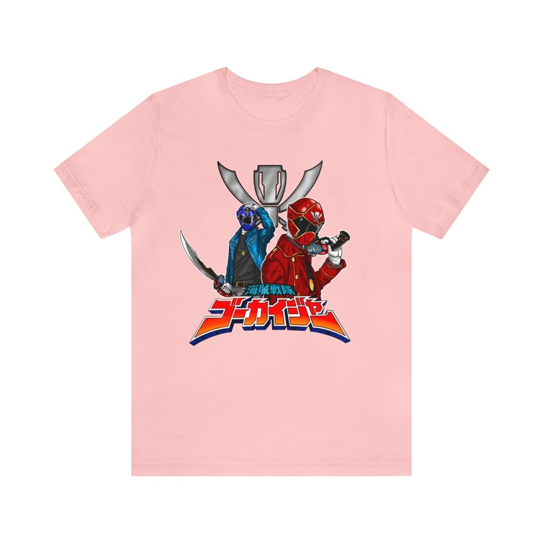 Gokai Red Blue Super Sentai T Shirt Gokaiger Custom Graphic Art Cosplay ...