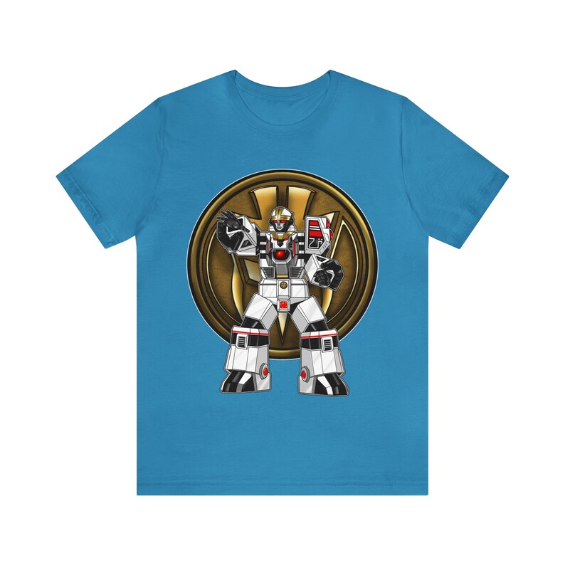 Tigerzord Power Super Sentai T Shirt Megazord Mech White Ranger Custom ...