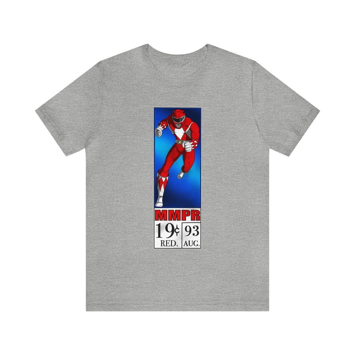 Red Ranger Corner Box Super Sentai T Shirt MMPR Comics Custom Graphic ...