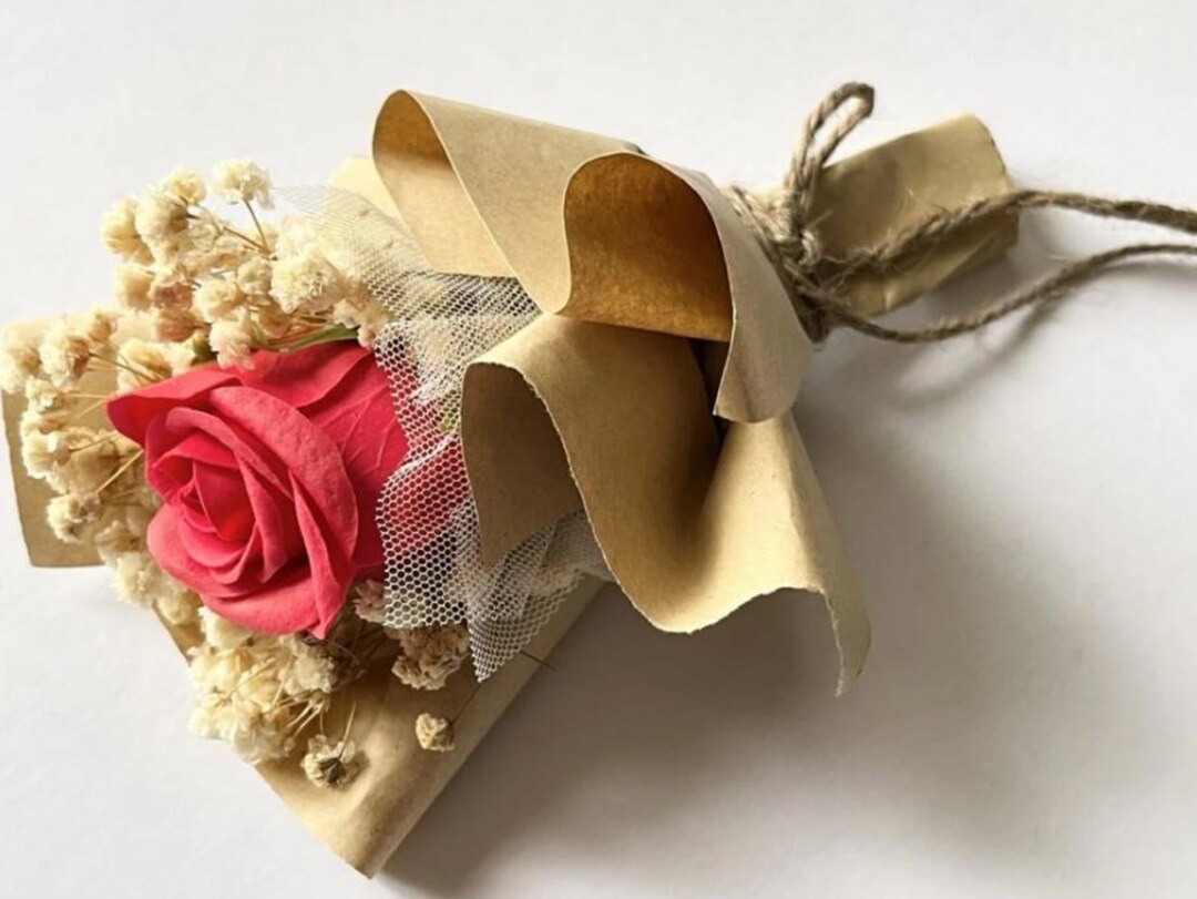 Luxury Dried Flower Bouquet Without Box, Birthday Flower MB002 - Etsy
