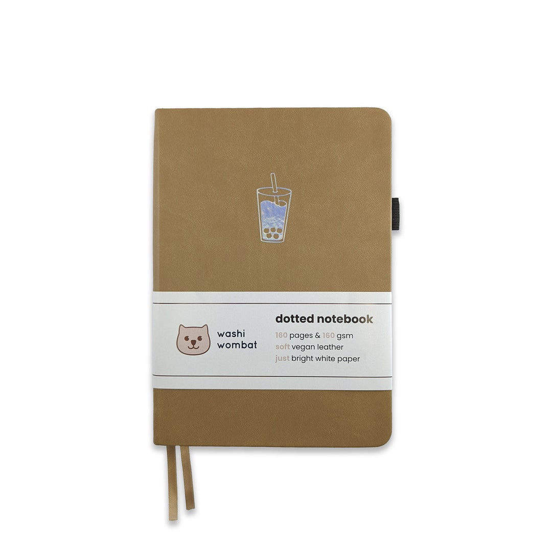 Bubble Boba Tea A5 Bullet Dot Grid Journal Diary Notebook 160 Pages 160 ...
