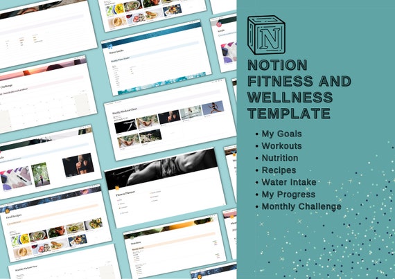 Notion Template Fitness Notion Template Digital Student | Etsy