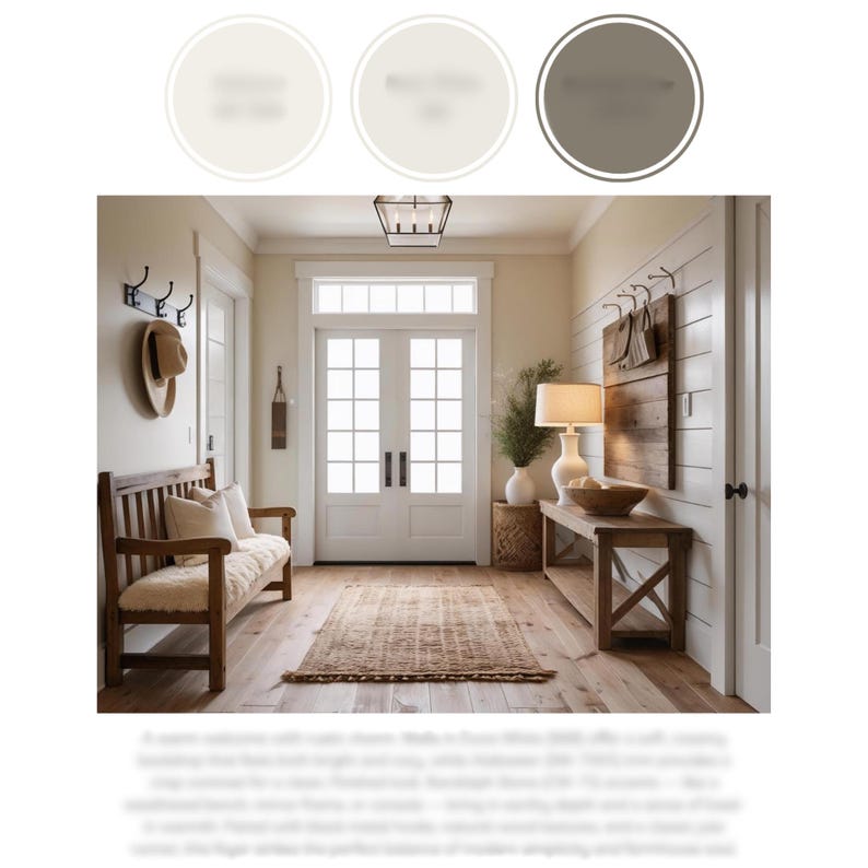 Sherwin Williams Modern Farmhouse Paint Color Palette | Neutral Home ...
