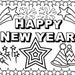 Happy New Year 2023 Coloring Sheet - Etsy