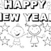 Happy New Year 2023 Coloring Sheet - Etsy
