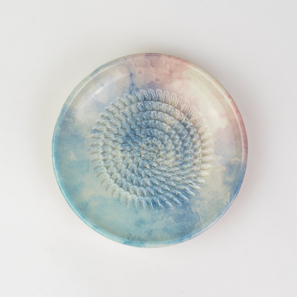 Ginger Grater Plate, Ceramic Garlic Plate, Modern Galaxy Design Plate ...