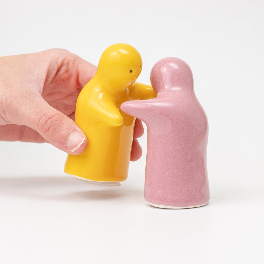 Ceramic Salt and Pepper Shakers Handmade Decorative Item Unique ...