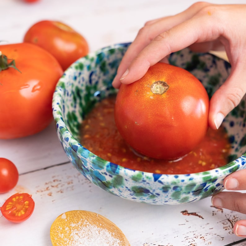 Spanish Ceramic Tomato Grater Plate: Vintage Kitchen Decor - CORAL - Etsy