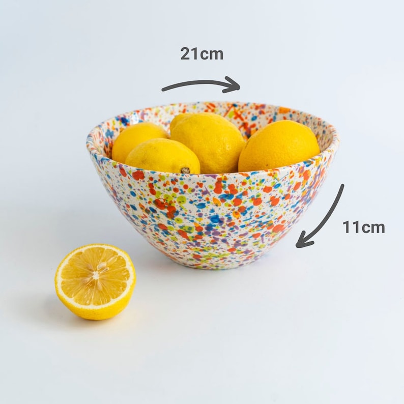 Hand-painted Ceramic Salad Bowl: Spanish Serving Tool, 1.5L - Carnaval ...