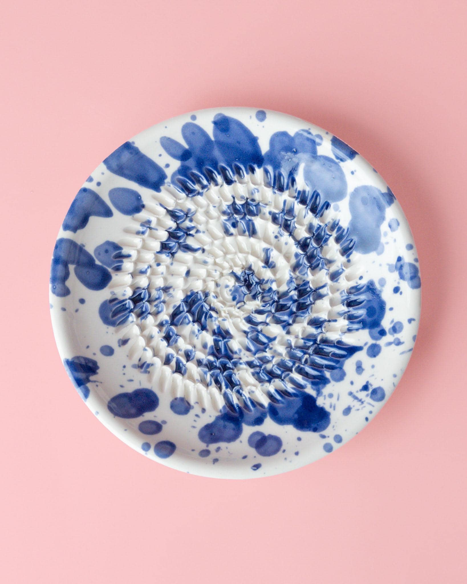 Handmade Ceramic Grater Plate: Spanish Kitchen Utensil, Ginger Garlic ...