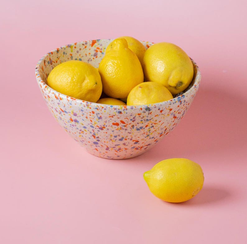Hand-painted Ceramic Salad Bowl: Spanish Serving Tool, 1.5L - Carnaval ...