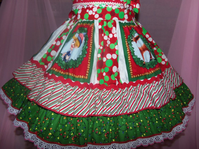 Rudolphs the Red Nosed Reindeer Girl Dress Rare Vintage Fabric - Etsy