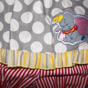 Dumbo Fabric Baby,toddler Bow,bloomers, Diaper Cover 2 Pc Set Size 4t ...