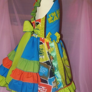 Donkey and Shrek Vintage RARE Fabric Dress Size 7 Ruffles - Etsy