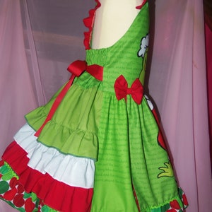 Merry Christmas Green Bad Man Party Vintage RARE Fabric (original First ...