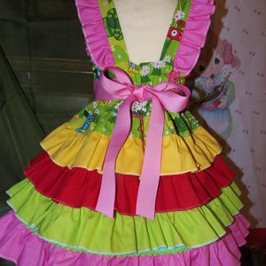 Rainbow Gabba Foofa RARE Vintage Fabric Dress Size 3t - Etsy