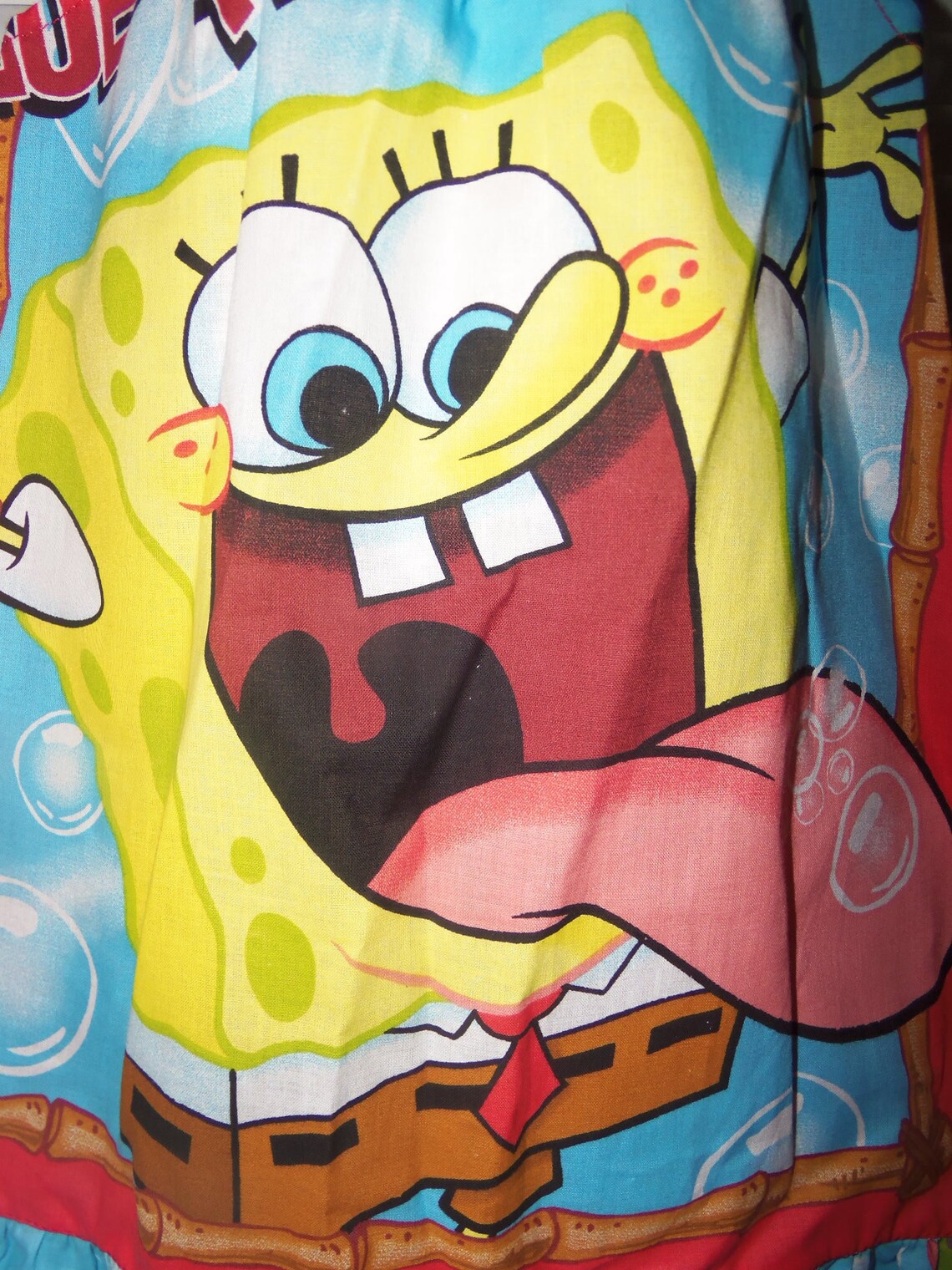 Sponge Man in Pants Vintage RARE Fabric Girl's Dress Size - Etsy
