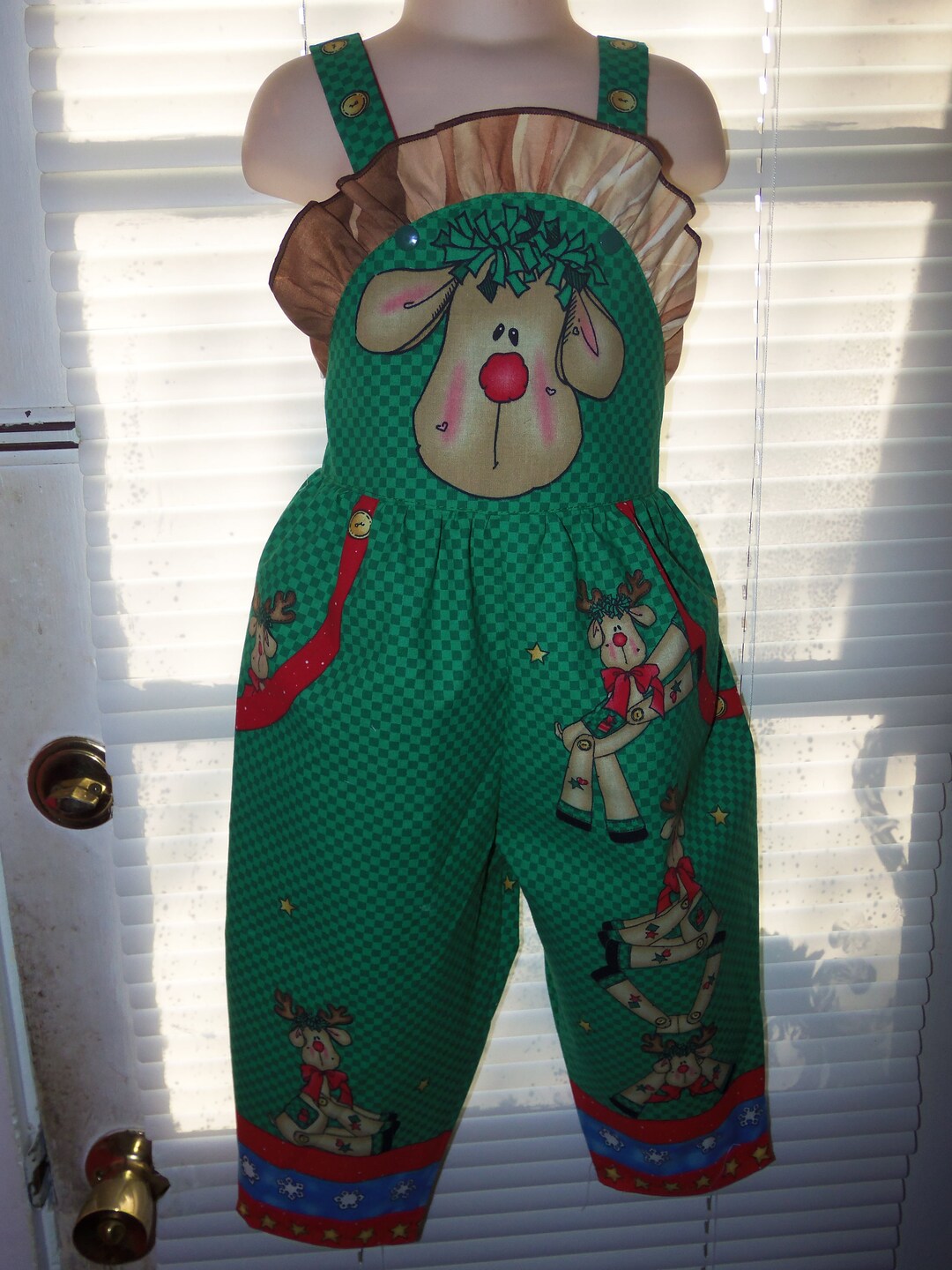 Santa Clause Dears Rudolph Dear Red Nose Christmas Daisy Kingdom ...