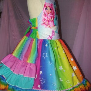 My Rainbow Dolls Vintage RARE Fabric Girl's Dress Size 4t Ruffles - Etsy