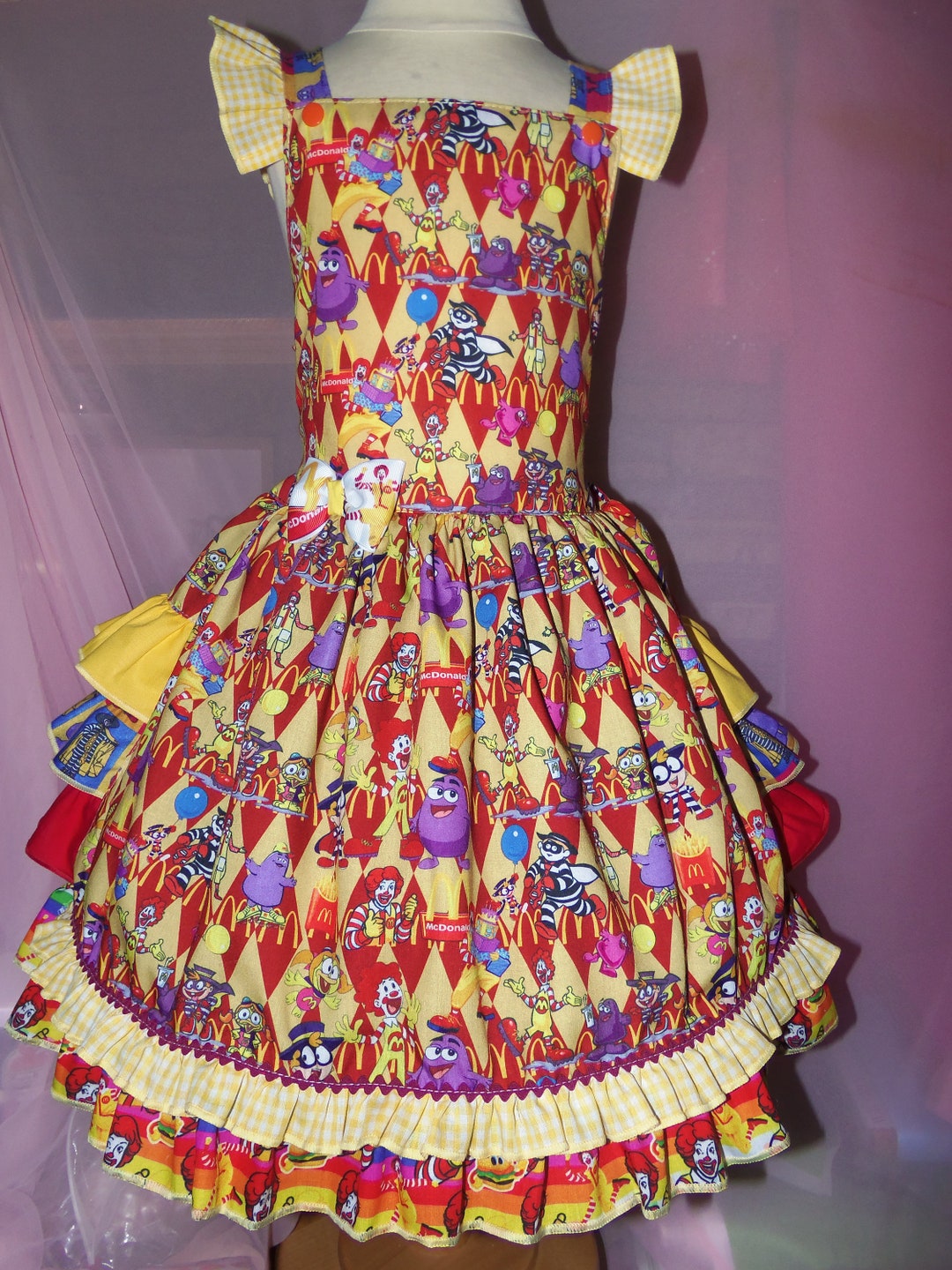 Mcdonalds Vintage RARE Fabric Girl's Dress Size 5t/6t - Etsy