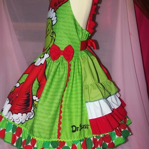 Merry Christmas Green Bad Man Party Vintage RARE Fabric (original First ...