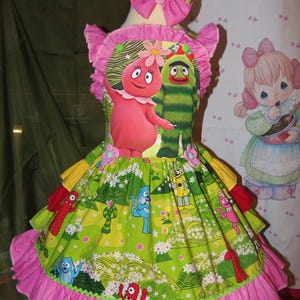 Rainbow Gabba Foofa RARE Vintage Fabric Dress Size 3t - Etsy