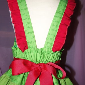 Merry Christmas Green Bad Man Party Vintage RARE Fabric (original First ...