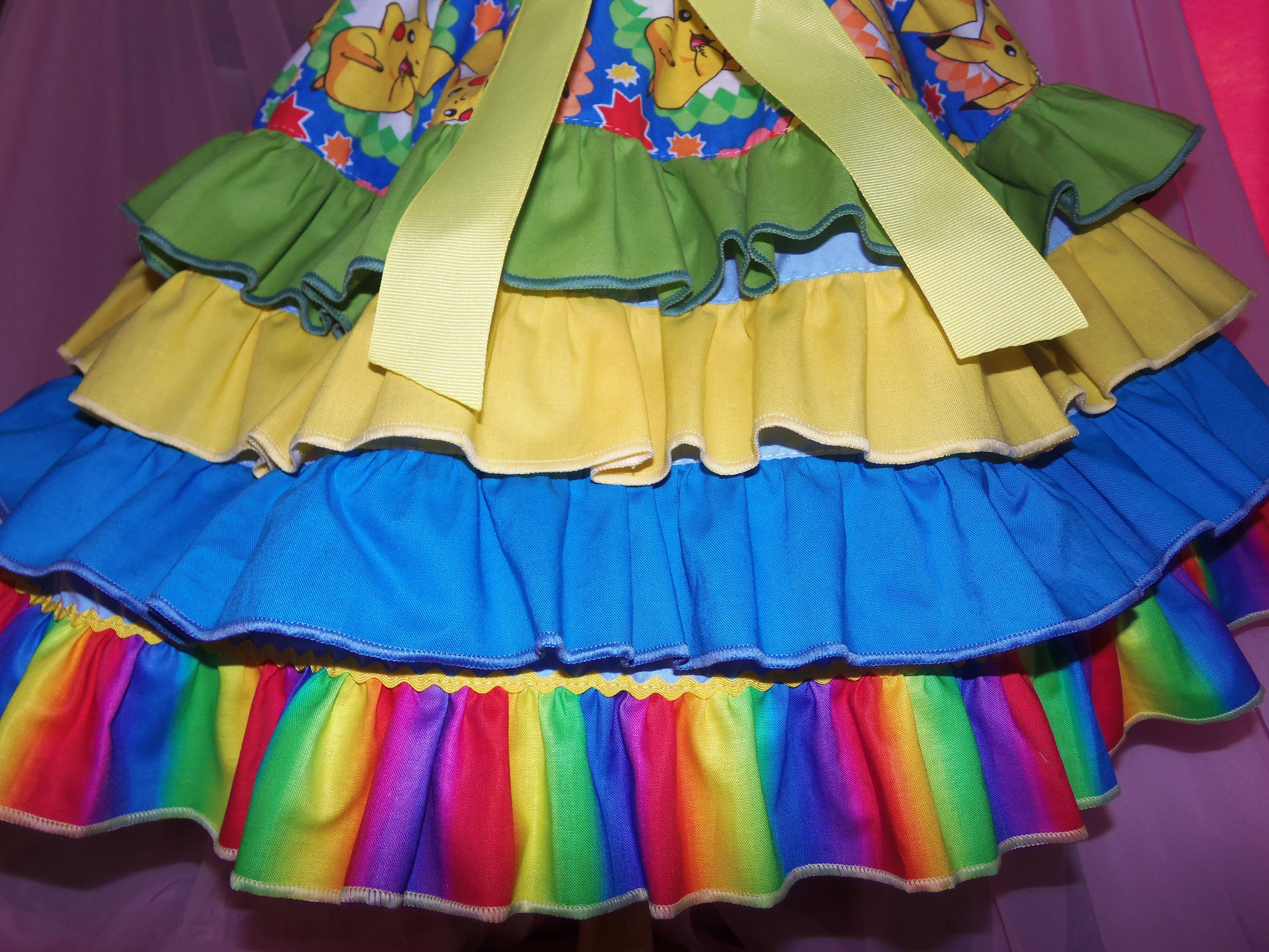 Pikachu Girls Pokemon Dress Pokemon Birthday Party Pokemon - Etsy