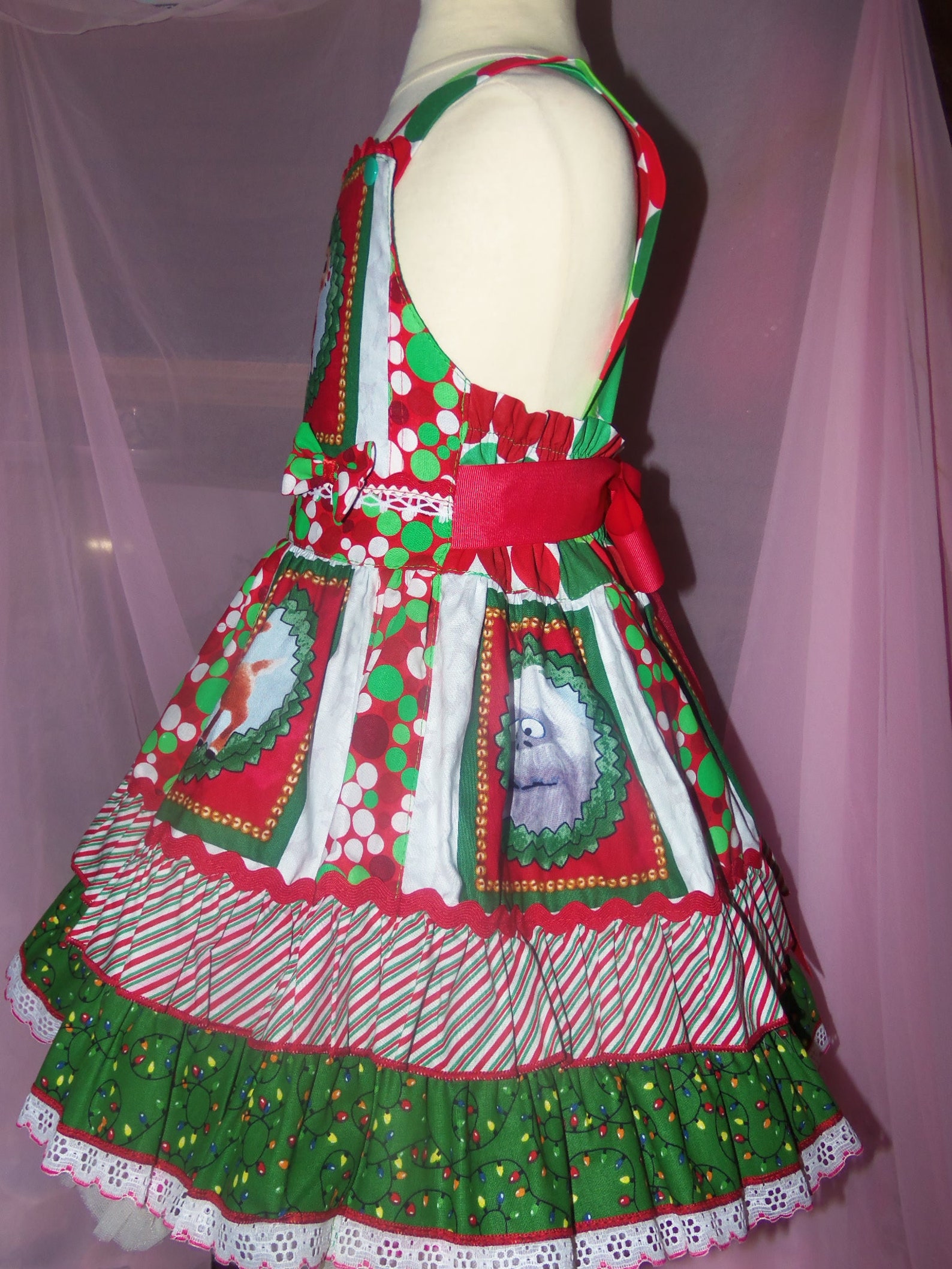 Rudolphs the Red Nosed Reindeer Girl Dress Rare Vintage Fabric - Etsy