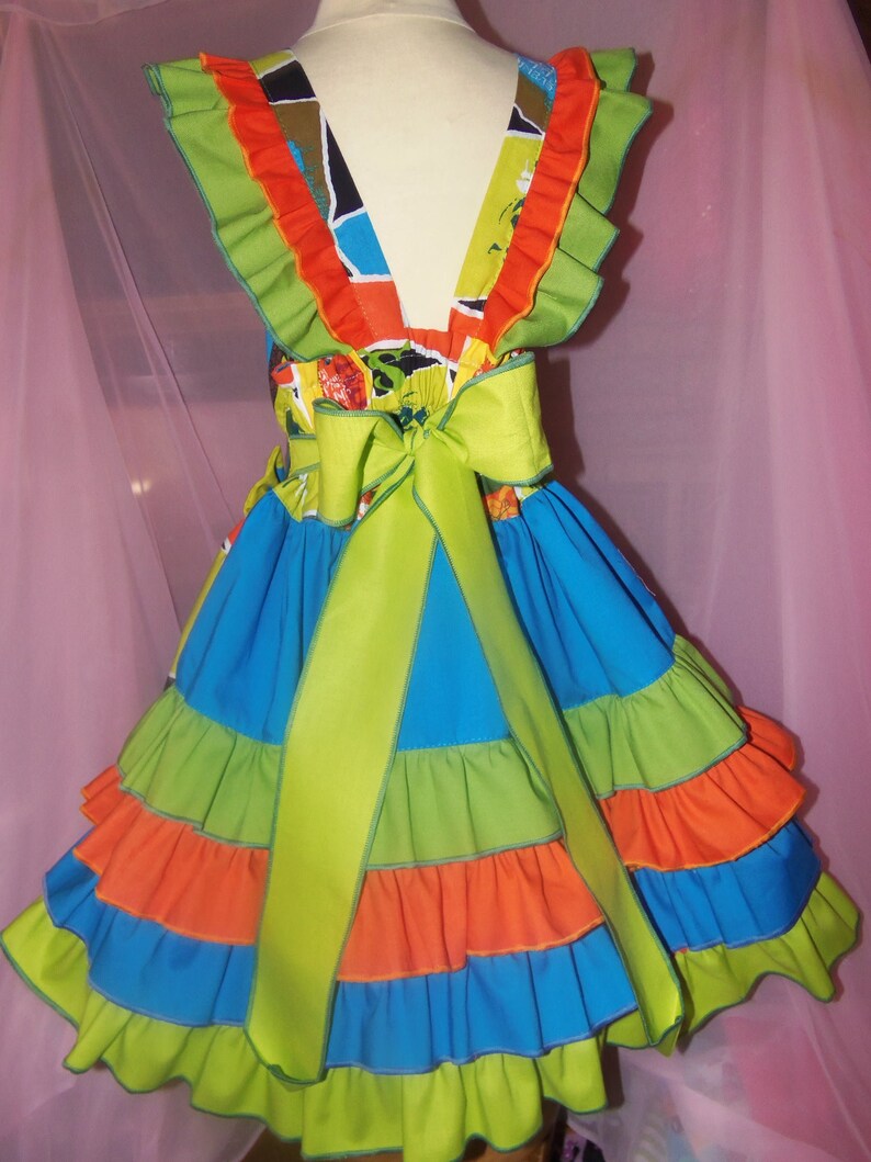 Donkey and Shrek Vintage RARE Fabric Dress Size 7 Ruffles - Etsy