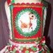 Rudolphs the Red Nosed Reindeer Girl Dress Rare Vintage Fabric Girl ...