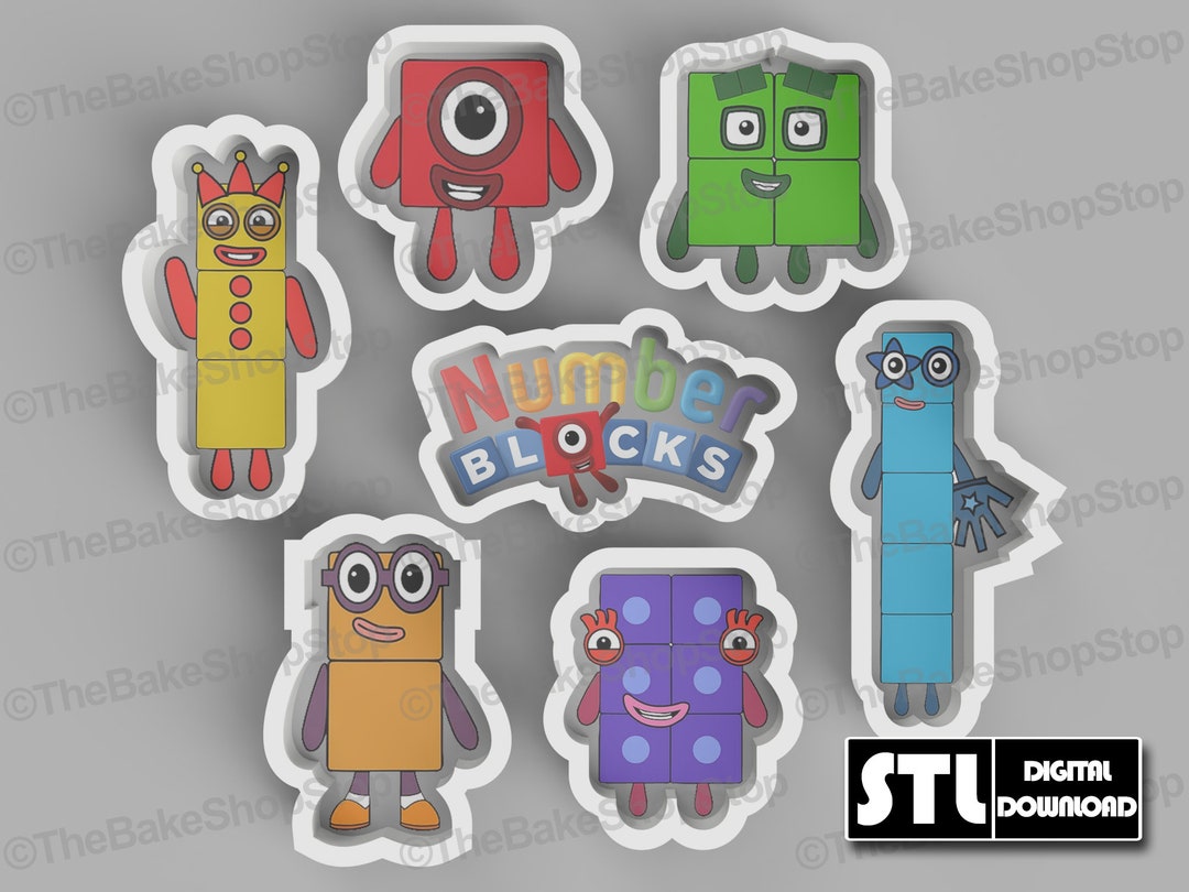 Numberblocks Cookie Cutter Set - STL Download - Etsy