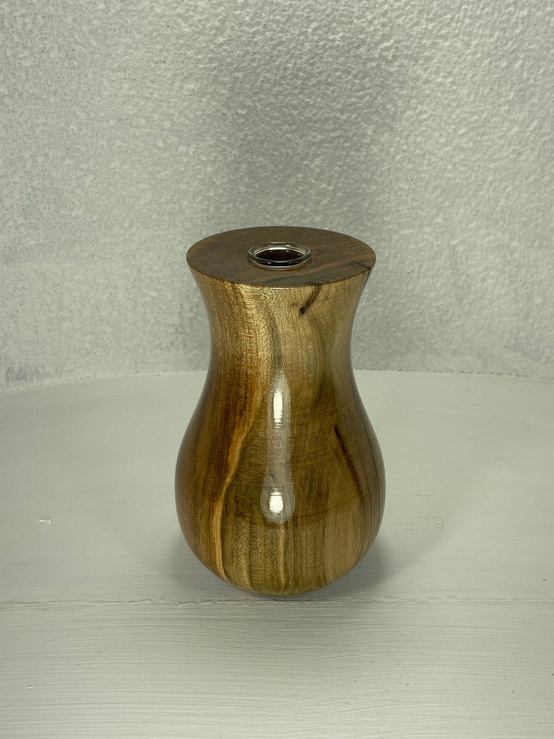 68 Poplar Bud Vase With Glass Insert for Cut Flowers - Etsy