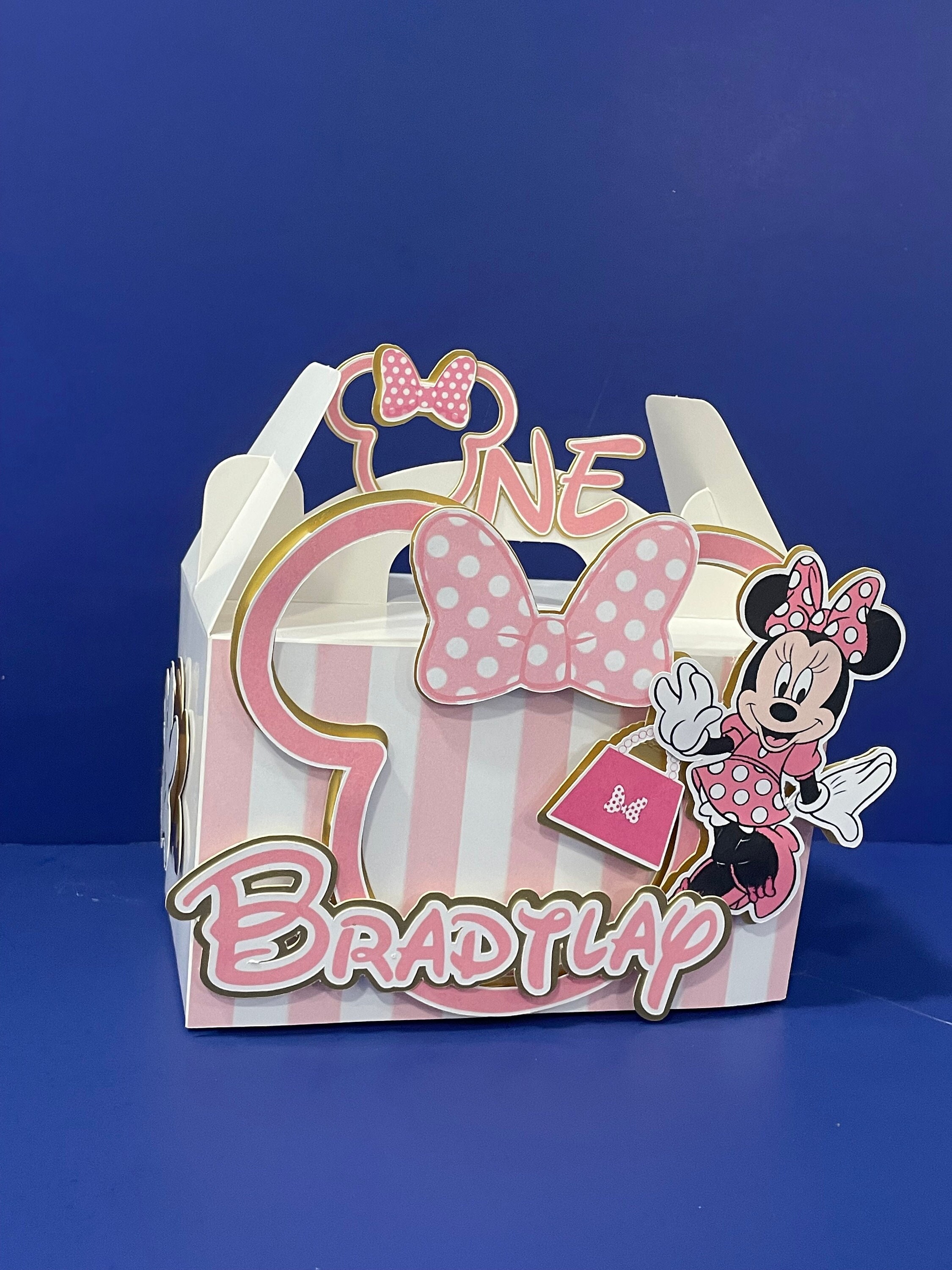 Minnie Mouse Treat Box, Minnie Baby One Party Decorations, Minnie Mouse ...