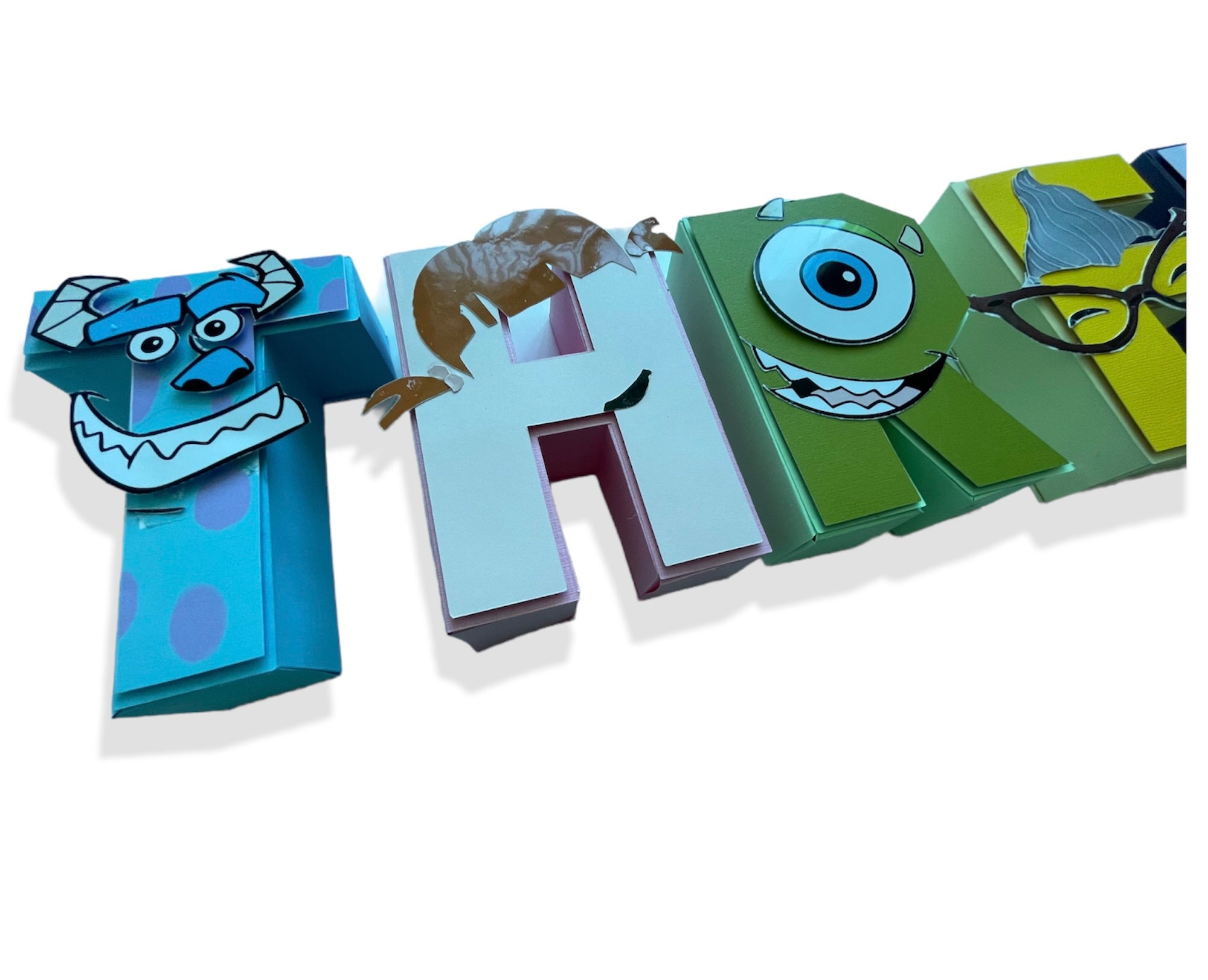 Monster Inc 3D Letters - Etsy