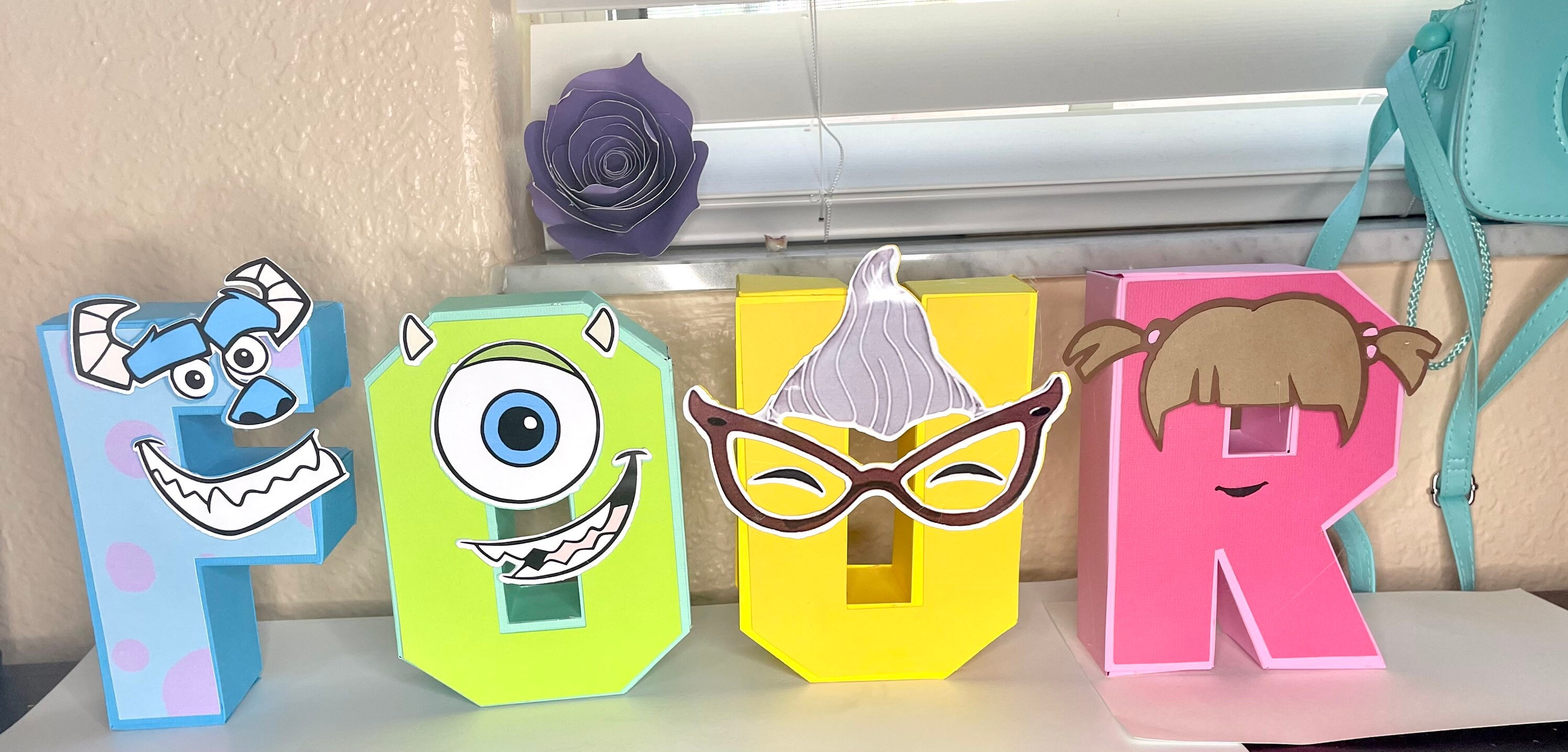 Monster Inc 3D Letters - Etsy