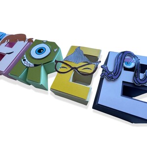 Monster Inc 3D Letters - Etsy