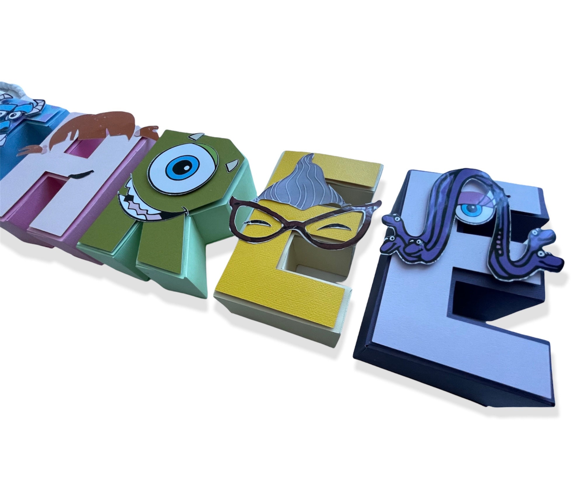 Monster Inc 3D Letters - Etsy